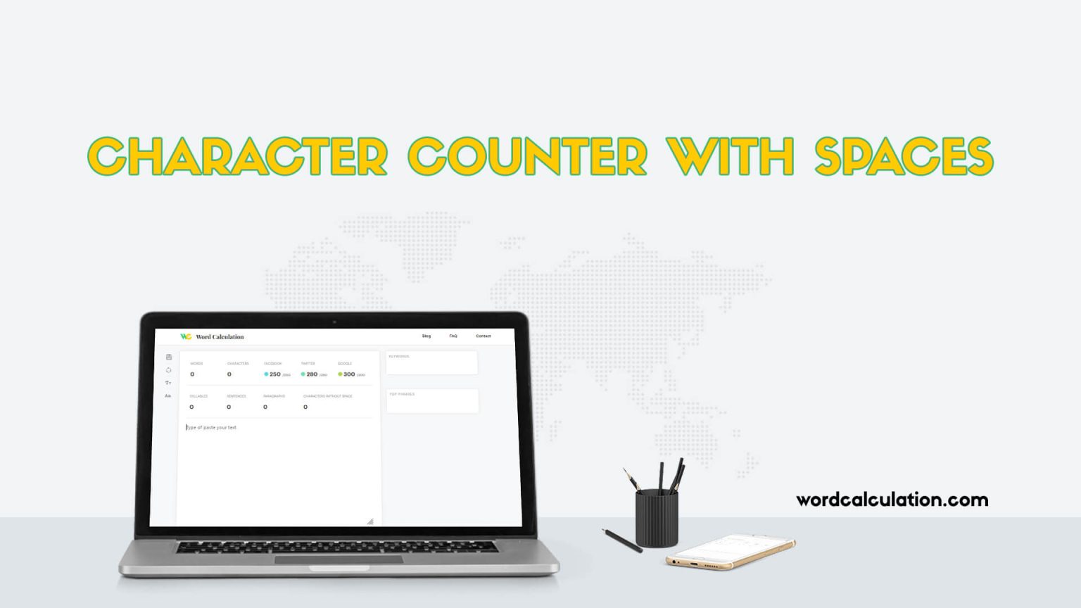Character Counter With Spaces Word Calculation